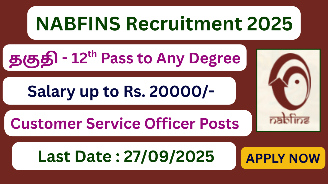 NABFINS Customer Service Officer Recruitment 2025