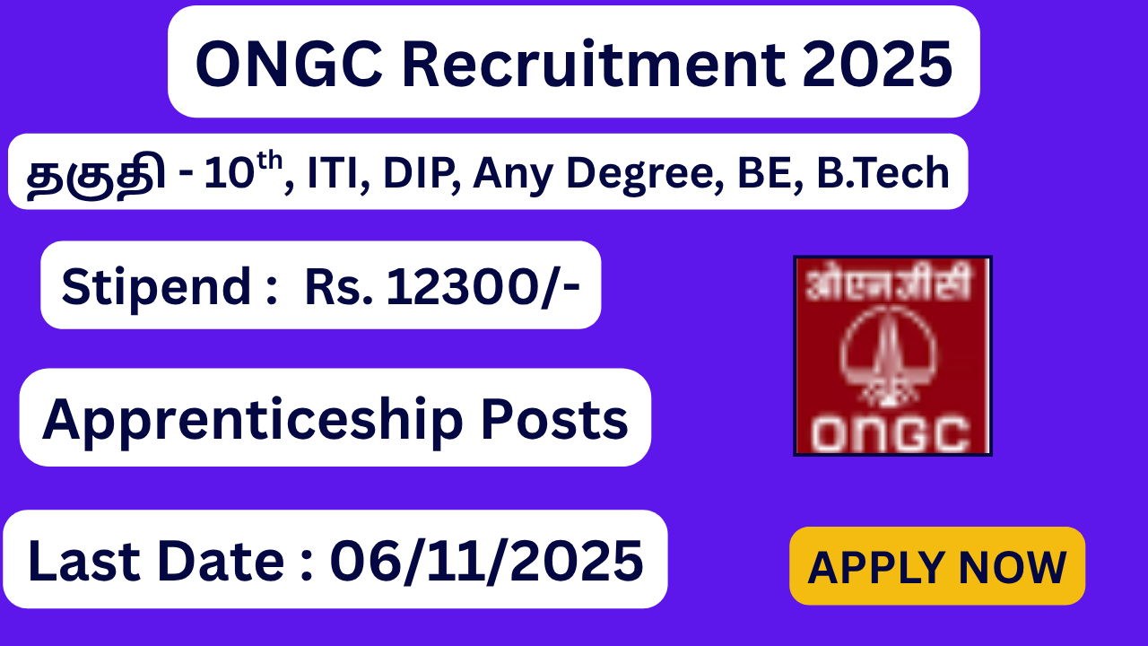 ONGC Apprentice Recruitment 2025